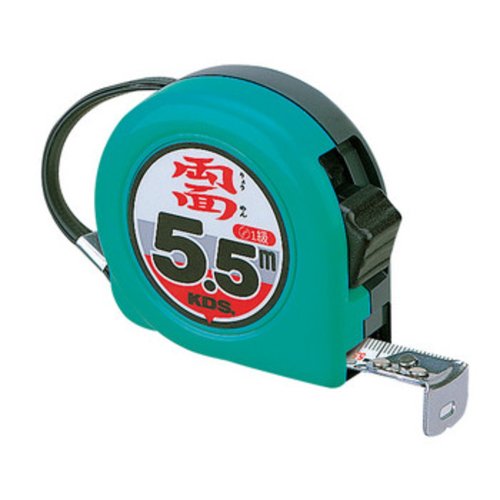 グリーン/幅19mm×長さ5.5m/ZS1955BP・Size:幅19mm×長さ5.5m・パッケージ個数:1・●移動爪●ロックタイプ●JIS1級●両面目盛●455mmピッチ表示:あり●減速ボタン:あり●ショックアブソーバー:あり・●テープ:...