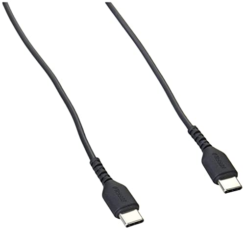 ブラック/1.0m/BSMPCCC110BK・Size:1.0mColor:ブラック・パッケージ個数:1・コネクター形状:USB Type-C(オス)/USB Type-C(オス)・寸法(ケーブル長):1.0m・ケーブル径:2.7mm・質量...