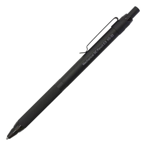 ブラック/1.1×1.1×14.1mm/KS-03-BK・パッケージ個数:1・アルミ製ボディ＋ダブルチャック方式 芯径：0.5mm 2.7×6×19.3本製品には「ダブルチャック機構」を採用しています。これは芯を前後2箇所でしっかりと固定す...