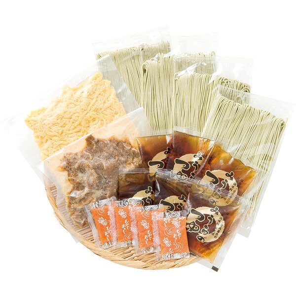 ●内容／抹茶そば100g×4、味付け牛肉・錦糸卵　各200g、つゆ50g×6、もみじおろし10g×4　※お申し込み期間：7月27日（日）迄●賞味期限／冷凍90日
