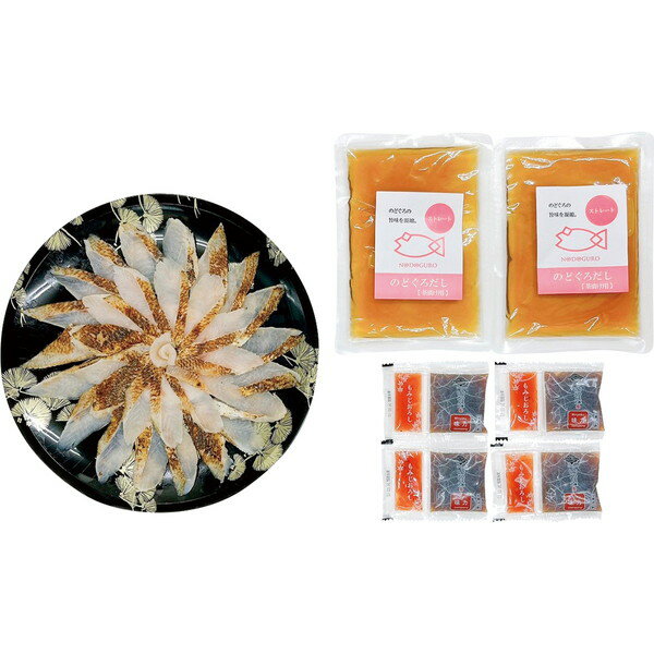 ●内容／のどぐろ炙り刺身120g、のどぐろだし（茶漬け用）100g×2、ポン酢14g×4、もみじおろし2．5g×4　※お申し込み期間：7月27日（日）迄●賞味期限／冷凍30日