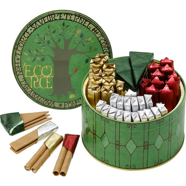 ●内容／三角3枚×10包、短冊2枚×17包、丸型ミルクチョコ2本×10包、丸型ホワイトチョコ2本×10包