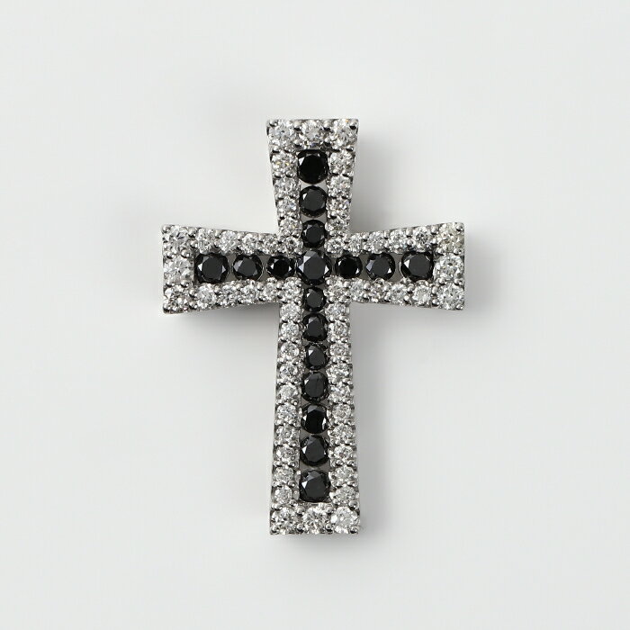 地金素材 Pt950 中石 ブラックダイヤ：0.50ct/ダイヤ0.60ct： 総重量 3.6g 寸法 クロス：縦25mm 横18mm すぐにお届けOK♪ 在庫商品 こちらは在庫商品ですので、すぐに発送可能です。 品切れの場合もお取り寄せで...