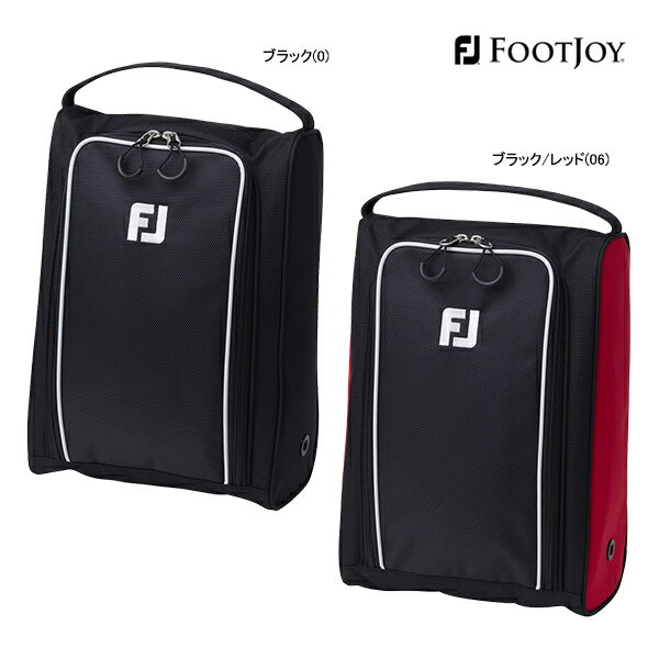 フットジョイ ゴルフ シューズバッグ FA25SCSB ベーシックシューズバッグ FOOTJOY GOLF ［コの字に開く上蓋が使いやすいシューズバッグ］ 軽量の素材を採用した取扱いのしやすい仕様です。室内が蒸れないよう通気口も完備。 【素...