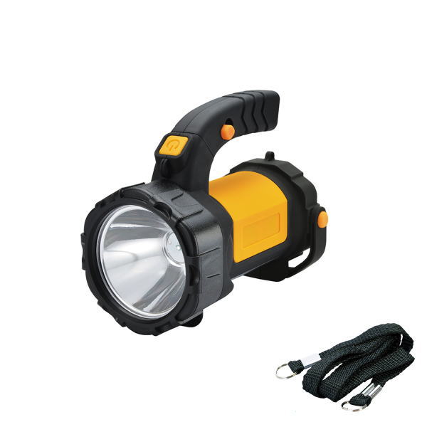 3W＋5WCOB LEDサーチライト 3W LEDで弱・強・フラッシュライト最大で200ルーメン、照射距離 約150m 5W COB LEDで260ルーメンの明るさ 単三乾電池（アルカリ電池）3個で連続約8時間使用出来ます 一つのハンドルで...