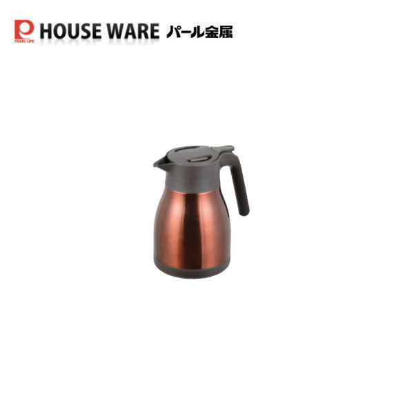 開閉楽々 ステンレステーブルポット1.0L ブラウン HB-3474 開けやすくて使いやすい 卓上ステンレスポット 電気を使わず保冷・保温。 サイズ（約） 幅175×奥行135×高さ200mm 原産国 中国 &nbsp;＜ご購入前に必ずお読...