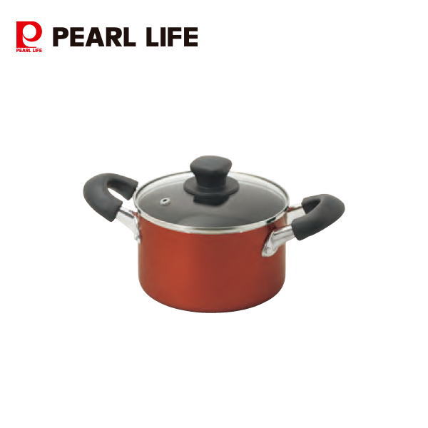 　 旨味 ふっ素加工IH対応ガラス蓋付深型両手鍋16cm 18cm 20cm HB-6968 HB-6969 HB-6970 内面ふっ素加工でこびりつきにくい。 煮込みや麺、カレー、パスタにも。 オール熱源対応。 サイズ（約） 16cm：幅...