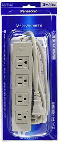 グレー/-/WCH2334HP・パッケージ個数:1・カラー:グレー・発売日:2002年12月1日・相当品・後継品:相当品:WCH2334H 梱包違い●タップ部は熱・衝撃に強い2重構造です。