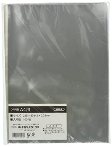 100枚入シール無し/A4サイズ用/OBS-8・Color:シール無しSize:A4サイズ用Style:100枚入・パッケージ個数:1・幅225×高さ309+2×厚さ0.03mm・カラー:透明・OPP(延伸ポリプロピレン)・シールなし・フタ...