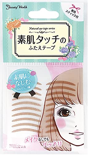 肌色/30ペア (x 1)/ENT350・PatternName:素肌タッチのふたえテープ・パッケージ個数:1・商品サイズ (幅×奥行×高さ) :66×7×123・内容量:30回分・材質:(素材)テープ:ポリエチレン、スティック:ポリプロピ...
