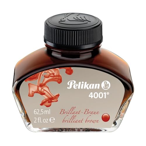 ボトルインクブラウン/63 ml/329185・Color:ブラウン・パッケージ個数:1・Pelikan ink4001 ボトルインク・品番：4001/76Brown・色：ブラウン・内容量：62.5ml・ペリカンの万年筆に対応多彩なカラーを...