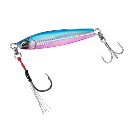 40gブルピン/40g/07468265・Color:ブルピンStyle:40g・パッケージ個数:1・スモールベイトを偏食する青物に特化したサムライジグR SB(スモールベイト)・肉厚コンパクト設計：イワシの幼魚やキビナゴなど小型のベイトを...