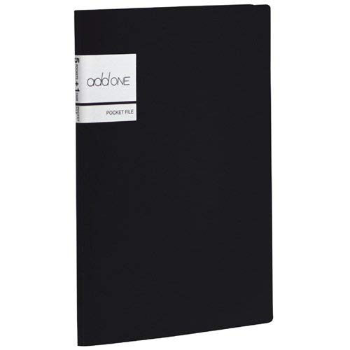 ファスナーブラック/A5/AD-2655-60・Size:A5Color:ブラック・パッケージ個数:1・本体サイズ：縦225×横178×背幅6mm・規格・仕様：A5／5ポケット・表紙材質：再生PP0.45mm厚・表2内ポケット材質：再生PP...