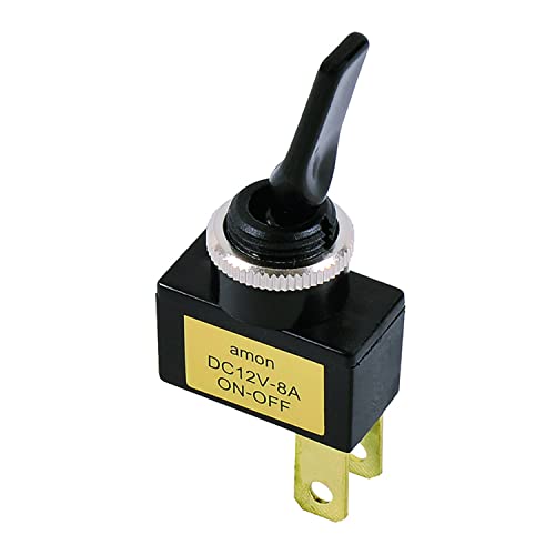 12V・8A/ブラックトグルタイプ/ON-OFF/12V・8A/ブラック/12V・8A/ブラック/3204・PatternName:トグルタイプSize:12V・8A/ブラック・パッケージ個数:1・電装品のON-OFFに・スイッチタイプ：O...