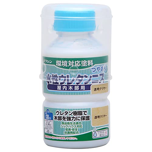 透明クリヤー/130ml/4965405115109・パッケージ個数:1・色:透明クリヤー・容量:130ml・塗り面積(2回塗り):約1.4m2(畳の枚数約0.9枚)、乾燥時間:約90分(20度)・うすめ液:水(原液のままでも使用可)・ホル...