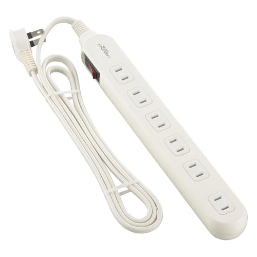 ホワイト/6個口/HS-TB615W22・パッケージ個数:1・【 特 長 】　◆一括集中スイッチ兼用過電流防止ブレーカー付き　◆コンセント周りに熱に強いPBT樹脂使用　◆丈夫な二重被ふくコード　◆耐トラッキング絶縁カバー付きLプラグ　◆AC...