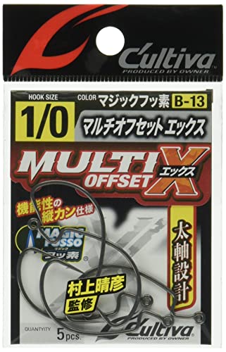 ルアー用フック＃1/0/#1/0/No.12313・Size:#1/0Color:＃1/0・パッケージ個数:1・品番:No.12313・号数:#1/0・形態:ルアー用フック・カラー：ブラックOWNER(オーナー) B-13 マルチオフセット...