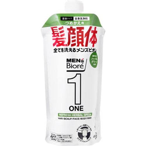無色/340ミリリットル (X 1)/-・ScentName:ハーバルグリーンSize:340ミリリットル (X 1)・パッケージ個数:1・髪、顔、体、全てを洗えるメンズビオレ！髪、顔、体、全てを洗えるメンズビオレONEオールインワン全身洗...
