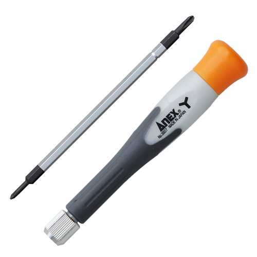 1本グレー/Y型1.8x2.6mm/No.3607・Size:Y型1.8x2.6mm・パッケージ個数:1・サイズ:グリップ/全長110×直径20mm、ビット/全長110mm・先端:Y型1.8×2.6mm・材質:刃先/クローム・モリブデン・バ...