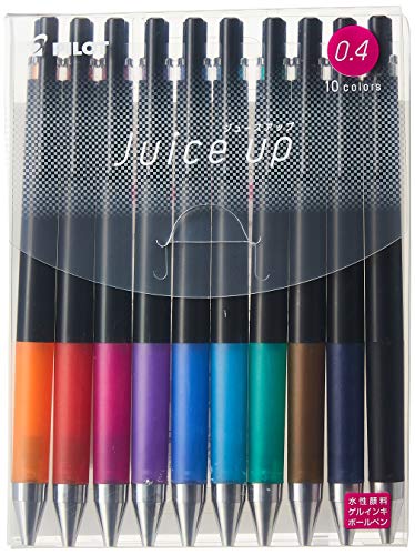 10色セット/0.4mm/LJP200S4-10C・Size:0.4mmPatternName:単品・パッケージ個数:1・【10色セット】ブラック・レッド・ブルー・ブルーブラック・グリーン・オレンジ・ピンク・バイオレット・ライトブルー・ブラ...
