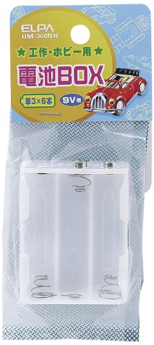-/Pack of 1/UM-360NH・パッケージ個数:1・電池：単3×6本 直列9V引き出し用 バッテリースナップ用 ELPA UM-360NH●電池:単3×6本 ●直列9V引き出し用 ●バッテリースナップ用 ●スクエア型