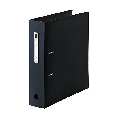 レバー式ブラック/Pack of 1/F7687-24・Size:Pack of 1・パッケージ個数:1・【収容量】コピー用紙580枚・【サイズ】A4・【型式】縦型(2穴)・【機能】レバーで軽く開閉できる・【寸法】66mm×285mm×31...