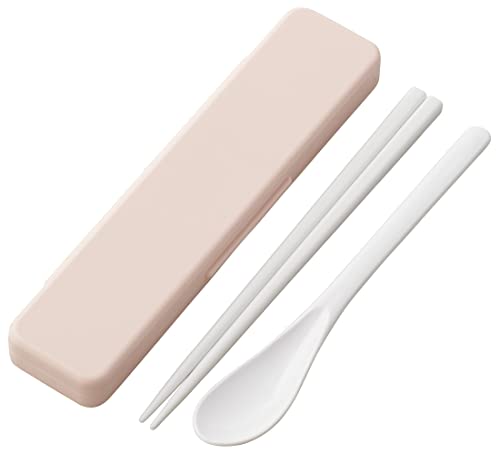 くすみピンク/-/CCS3SAAG-A・パッケージ個数:1・サイズ:箸＝長さ18cm スプーン＝全長18cm ケース＝幅18.8×奥行4.7×高さ1.8cm・素材・材質:フタ＝AS樹脂 本体・スプーン＝ABS樹脂 箸＝メタクリル樹脂 クッシ...