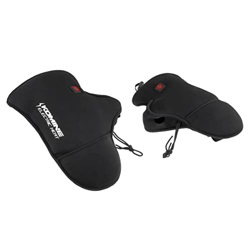 バイクブラック/Free Size/08-306・12V電熱ハンドルウォーマー・車載バッテリーに接続するため、電池残量を気にせず使用可能・本体のスイッチ操作により3段階の温度調節が可能・薄型ネオプレーン製でスリムな外観・手の甲側は裏起毛商品...