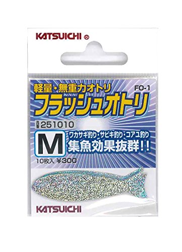 -/M/251010・パッケージ個数:1・10枚入ワカサギ釣り、サビキ釣り等に効果的な集寄です。 金属でない軽量オロシート製でよりヒラヒラ、キラキラします。