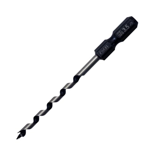 ショートブラック/3.5mm/3.5mm・Size:3.5mmStyle:ショート・パッケージ個数:1・仕様:6.35mm六角軸・全長×ネジ丈:80×45mm・軸:普通鋼・刃:普通鋼商品紹介 手軽さを求めたインパクトドライバ対応のドリル 【...