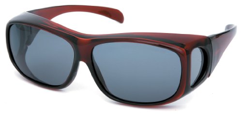 クラシッククリアワイン/M/CO-3012-3・Color:クリアワインPatternName:単品・パッケージ個数:1・フレームカラー:ブラックマット・レンズカラー:スモーク(トリアセ偏光)・仕様:UVカット、偏光レンズ、アイガード・メガ...