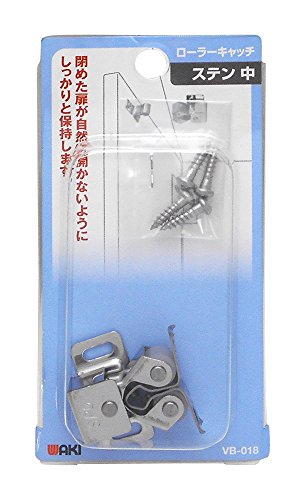 ステンレス-/中/VB-018・Size:中Style:ステンレス・パッケージ個数:1・材質:本体/SUS430、受座/SUS430、使用木ネジ/3.1X13mm・注意:取り付けの際、木部の割れやネジの破損を防ぐためキリで下穴を開けてくださ...