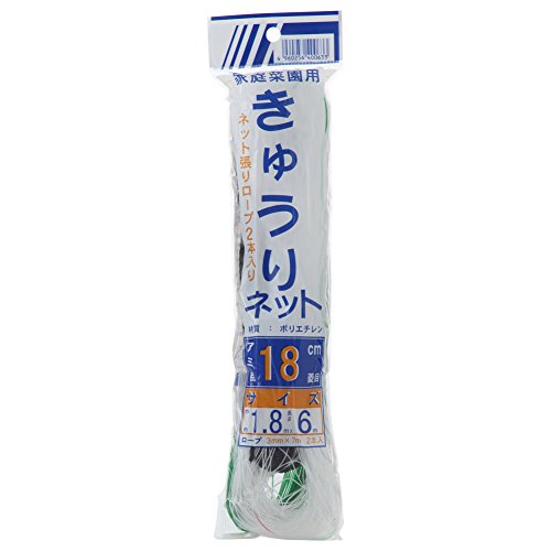 目合い:約18cm目-/1.8×6m/1.8X6m ヘッダーツキ・Size:1.8×6mStyle:目合い:約18cm目・パッケージ個数:1・目合い:約18cm目つる性植物栽培用ネットの定番品。上下ロープ同梱。