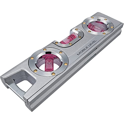 マグネットシルバー/-/ML-160S・パッケージ個数:1・用途:一般測定用水平器・長さ:160mm・気泡管:水平・垂直・45°・指標線数:水平6本・垂直&45°4本リング・本体仕様:蓄光プレート付パイプにしっかり固定できるV字溝測定面 大...
