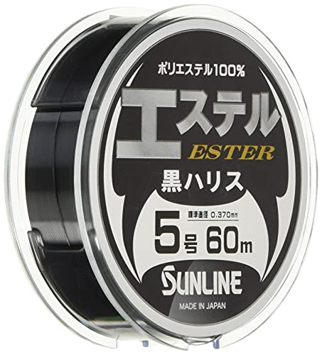 5号ブラック/5号/-・Style:5号・パッケージ個数:1・主な対応魚種:カワハギ キス カレイ グレ チヌ 黒鯛・素材:ポリエステル・全長:60m / 号数:5号・カラー:ブラック・標準直径(mm):0.370海底に溶け込む黒ハリス 引...