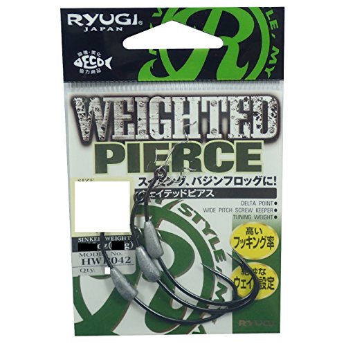 1.3g #4/0(3本入)ブラック/#4/0/HWP042・Style:1.3g #4/0(3本入)・パッケージ個数:1・カラー:ブラック・入り数:3・WEIGHT:3/64oz(1.3g)ピアスフックにウェイトを持たせ、シャッドテール・...