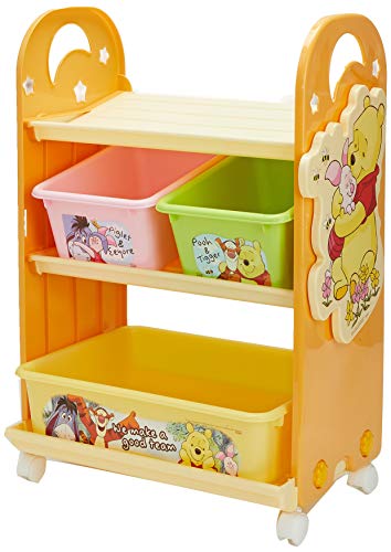 パッケージ個数:1・[本体サイズ] 本体サイズ:約50×32.5×71cm・[対象] 24ヶ月 ~くまのプーさんのおもちゃ箱 縦型ラック式で収納力抜群 自在キャスターで移動もラクラク 樹脂ネジで組み立てる安全設計 おもちゃ箱としてはもちろん...