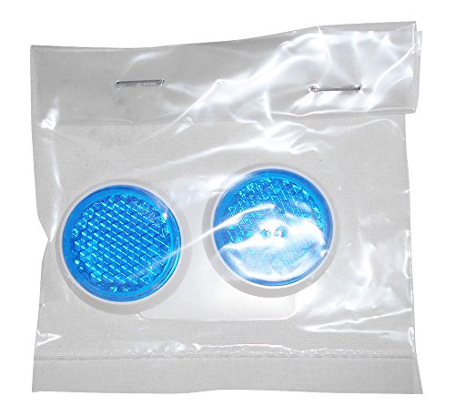 反射板-/Pack of 1/Z-5・Size:Pack of 1・パッケージ個数:1・商品サイズ:直径27mm 厚み6mm・樹脂:光学用メタクリル樹脂(PMMA)青色の反射板です