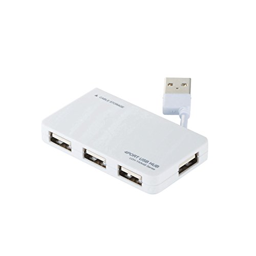 ホワイト/-/U2H-YKN4BWH・Color:ホワイト・パッケージ個数:1・インターフェイス：USB2.0・コネクタ形状：パソコン側:USB Ax1/USBハブ側:USB Ax4・電源方式：バスパワー・USBケーブル長：約29mm(コネ...