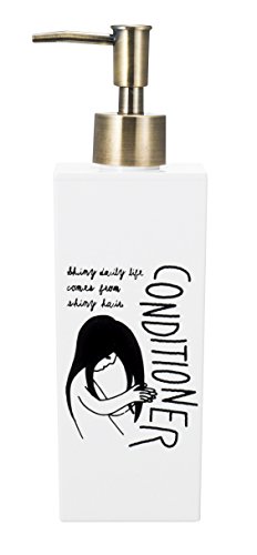 コンディショナーホワイト/500ml/14-453179・Style:コンディショナー・パッケージ個数:1・商品サイズ:約6.6×6.6×21.3cm・容量:約500ml・生産国:本体-日本製 ポンプ-中国製・素材:本体-AS ポンプ-AB...