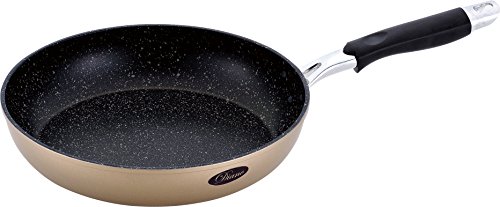 ゴールド/フライパン28cm/DM-9323・Size:フライパン28cm・パッケージ個数:1・商品サイズ:約 幅49.1×奥行28.9×高さ10.5cm、重量:約780g・鍋の高さ:5.9cm・本体:アルミニウム合金、内面:ふっ素樹脂加工...