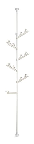 つっぱり式ホワイト/サイズ:幅12X奥行43X高さ200〜275cm/TPH2-W・Color:ホワイト・パッケージ個数:1・サイズ:幅12X奥行43X高さ200〜275cm・材質:本体/樹脂コーティングスチールパイプ、成型部品/ABS樹脂...