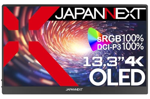 13.3インチ 4K OLEDブラック/13.3インチ 4K OLED/JN-MD-OLED133UHDR・パッケージ個数:1・携帯性と機能性に優れ、4K (3840x2160)解像度に対応した、13.3インチの有機EL(OLED)モバイル...