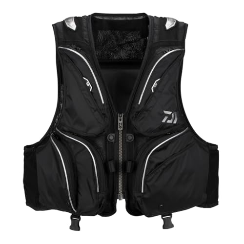 -/-/08336824・パッケージ個数:1・ダイワ フロートショートフィッシングベスト ブラック 2XL DV-3025F (鮎ベスト)・■表地：ナイロン100％・■部分：ポリエステル100％・■浮力材：ポリエチレン独立発砲材（浮力：5....
