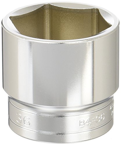 36mm-/対辺寸法:36mm/B436・Style:36mm・パッケージ個数:1・対辺寸法(mm):36・差込角(mm):12.7・全長(mm):44・ブランド:京都機械工具(KTC)●従来品に比べ全長が短いコンパクト設計で、狭い場所での...