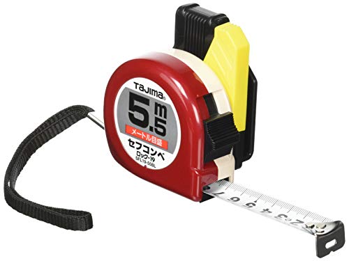 白/長さ5.5 m/SFL1955BL・パッケージ個数:1・片手で簡単脱着できる、落下防止用ベルトホルダー付・スピーディな測定ができる、スタンダードタイプ・0点補正移動爪・ショックアブソーバー付・製品重量:236g商品紹介 ●不意の落下を予...