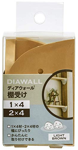 ライトブラウン/9.8 cm x 5 cm x 5 cm/DWT75LB・耐荷重:5kg(2個使用時)・セット内容:棚受け 2個/セット、ねじ 8本・製造国:中国・材質:棚受け/ABS樹脂、ねじ/スチール・色:ライトブラウン商品紹介 ディア...