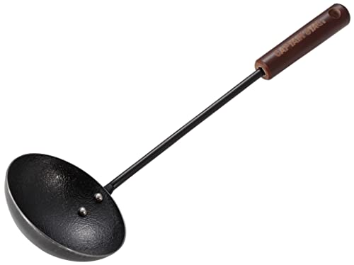 中華お玉ブラック/幅100×全長345mm/UG-1578・Size:幅100×全長345mmStyle:中華お玉・パッケージ個数:1・製品サイズ:(約)幅100×全長345mm・製品重量:(約)200g・材質:本体/鉄(シリコーン樹脂塗装...
