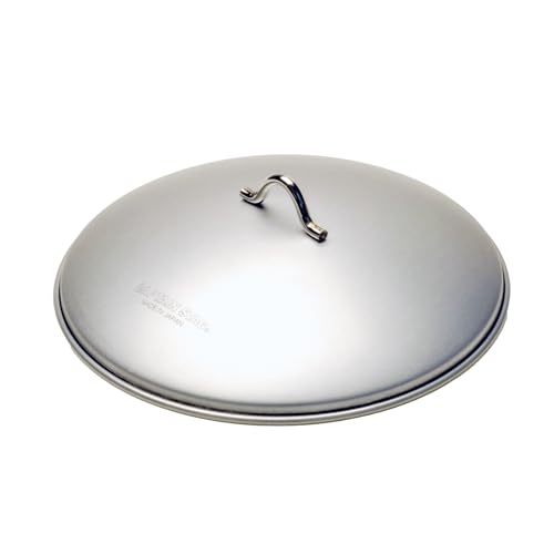 蓋(20cm用)シルバー/20cm用/UG-1585・Size:20cm用・製品サイズ:(約)外径187×高さ50mm・製品重量:(約)130g・材質:本体/アルスター鋼板、つまみ/鉄(クロムめっき)・原産国:日本・キャプテンスタッグ対応プ...