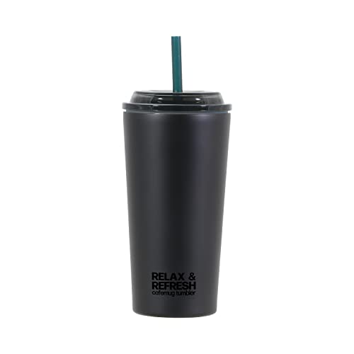 500ml(旧)ブラック/直径約9×高さ18cm/HB-6780・Style:500ml(旧)・パッケージ個数:1・製品サイズ:(約)外径9×高さ18cm(ストロー含まず)・製品重量:(約)0.28kg・品名:真空タンブラー、実容量:500...